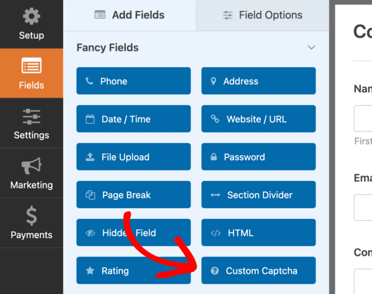 如何在 WPForms 中安装和使用自定义验证码插件 | Website Builder & Hosting 精选